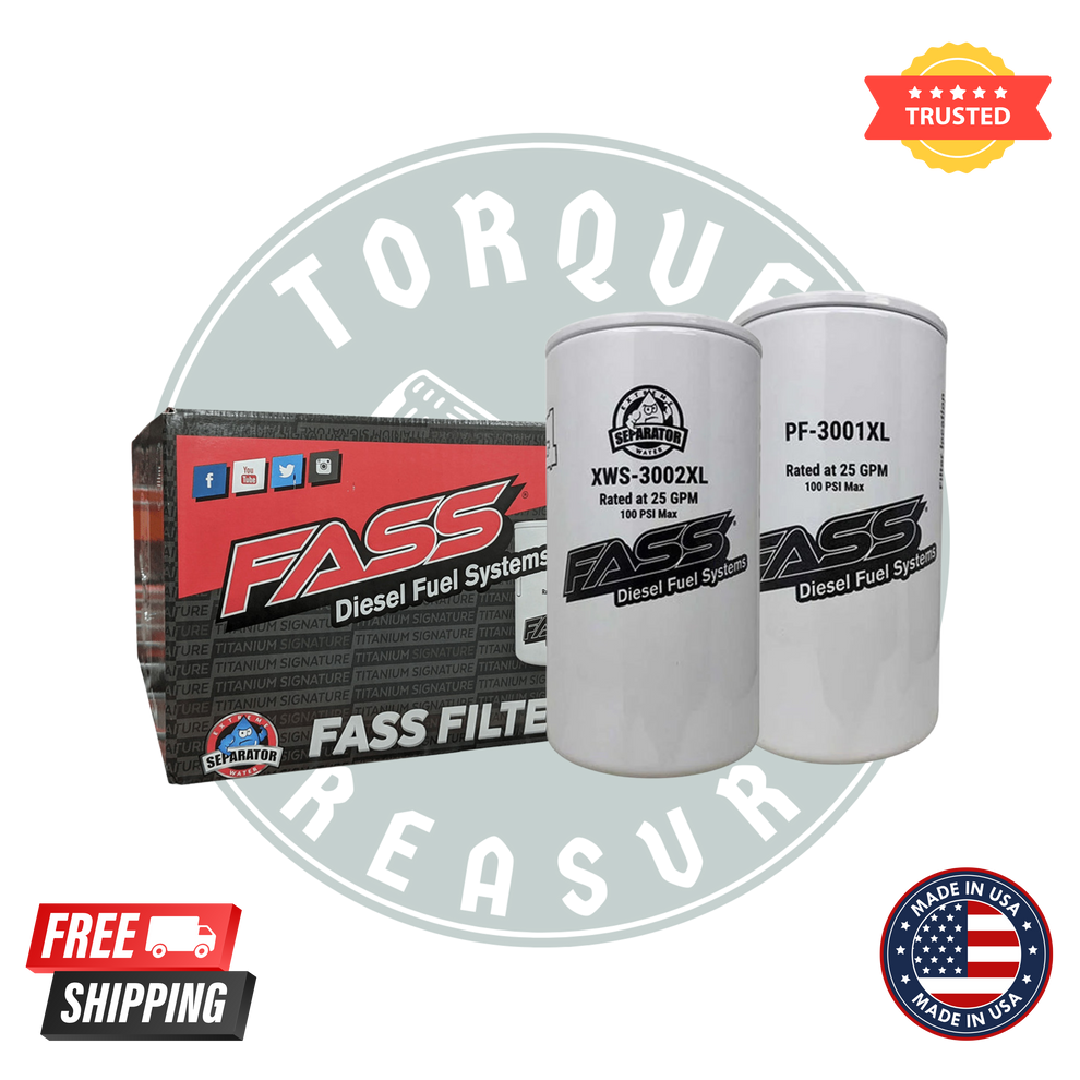 FASS XWS-3002XL & PF-3001XL Fuel Filter Bundle – Torque Treasure